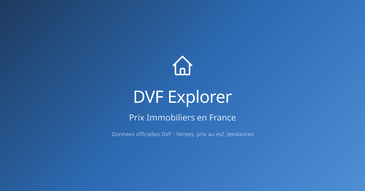 Prix immobilier par département en France — DVF Explorer | DVF Explorer